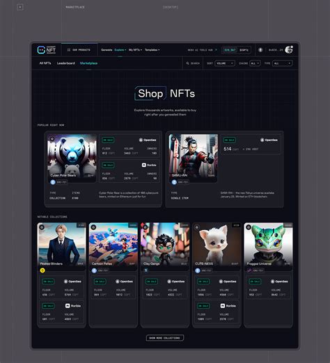 Chaingpt Ai Nft Generator Web Ui Design Behance