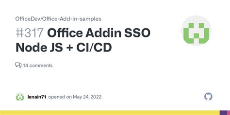 Office Addin Sso Node Js Cicd · Issue 317 · Officedevoffice Add In