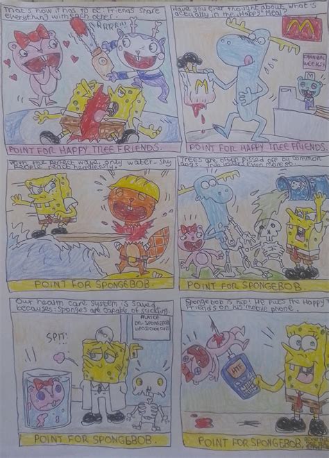 Spongebob Against Happy Tree Friends Continued By Javon2000 On Deviantart