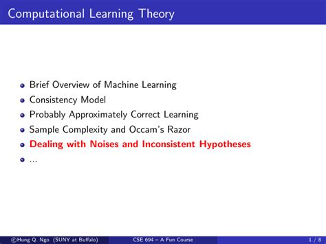 Computational Learning Theory