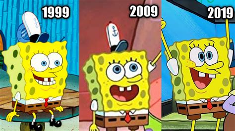 Evolution Of Spongebob Animation