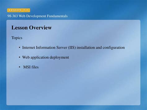 Ppt Efficient Web Application Deployment With Iis Configuration And Advantages Powerpoint