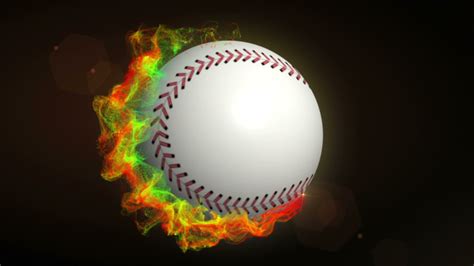 Baseball Ball And Particles Ring Animation Background Loop 21970614 Stock Video At Vecteezy