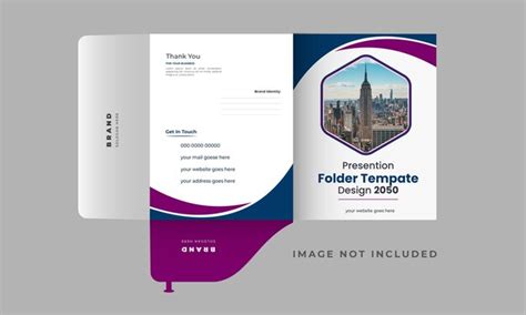 Premium Vector Vector Presentation Folder Design Folder Template