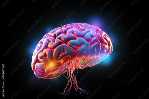 Stock Illustration „neurotransmitters Acetylcholine And Norepinephrine Signals Within Neural