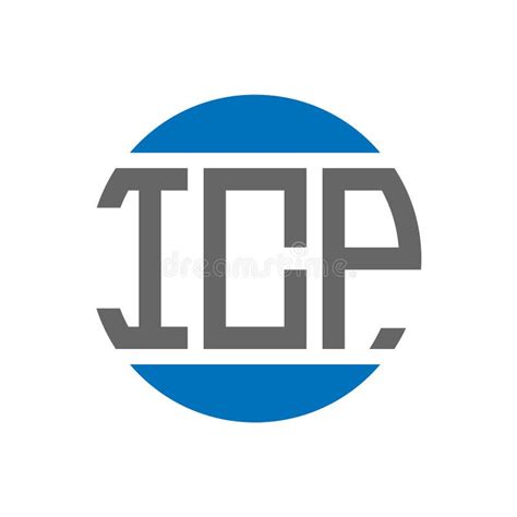 Icp Letter Logo Design On White Background Icp Creative Initials