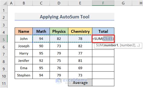 How To Calculate Sum And Average With An Excel Formula 3 Methods