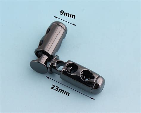 4mm Metal Cord Lock Gunmetal Toggle Cord Stopper Cord Toggle Etsy