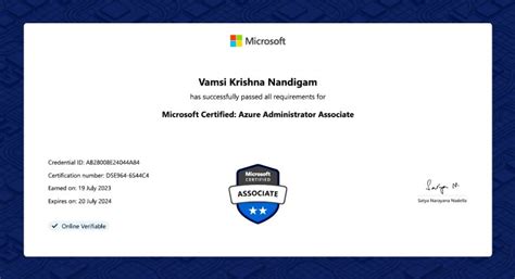 Vamsi Krishna Nandigam On Linkedin Azure Azureadministrator