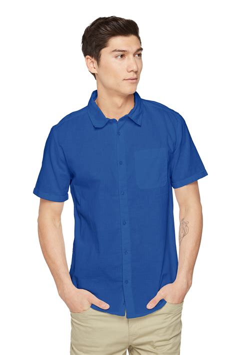 Industry Mens Classic Short Sleeve Button Shirt Kyodan
