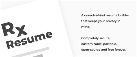 Ever Dreamed Of A Free And Open Source Resume Builder That Doesnt