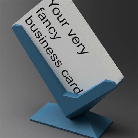 🏢 Angular Business Card Holder・free Stl File For 3d Printing・cults