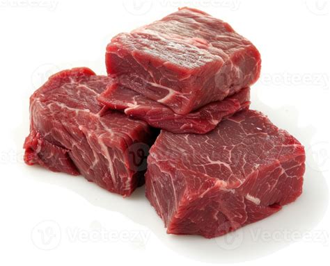 Fresh Cubed Beef Cuts For Culinary Preparation 60584023 Png