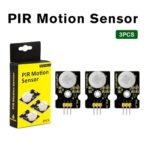 3PCS Lot Keyestudio PIR Motion Sensor For Arduino UNO R3 IR Motion Sensor For Human Body Motion