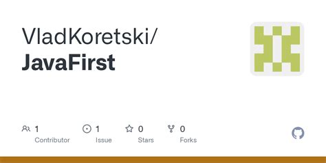 Github Vladkoretskijavafirst