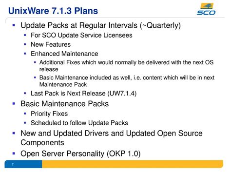 PPT SCO UNIX Operating System Update April PowerPoint Presentation ID