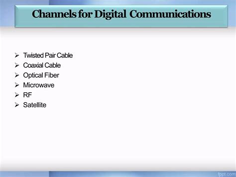 Digital Communication System Communication Theory Ppt