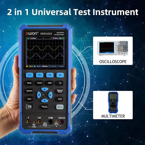 Buy Owon Oscilloscope Hds2102s 3 In 1 Digital Handheld Oscilloscope Multiumeter2 Ch 100 Mhz