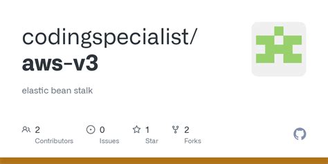 GitHub Codingspecialist Aws V Elastic Bean Stalk
