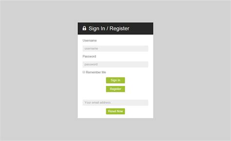 PHP Login Form Templates Free Premium