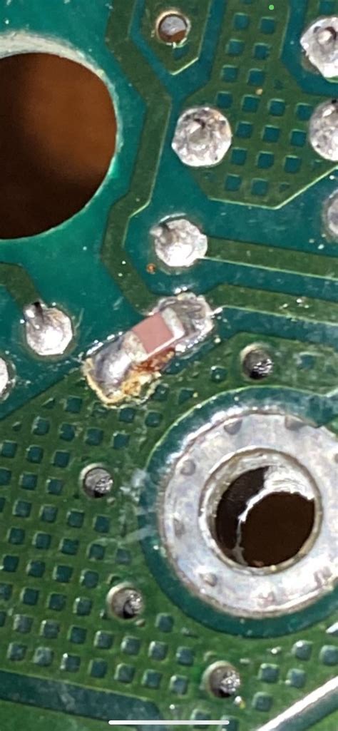 New To This Need Help Identifing Brown Residue And Dead Component Relectronicsrepair