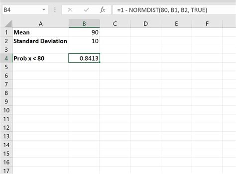 如何在 Excel 中计算正态分布概率 统计学