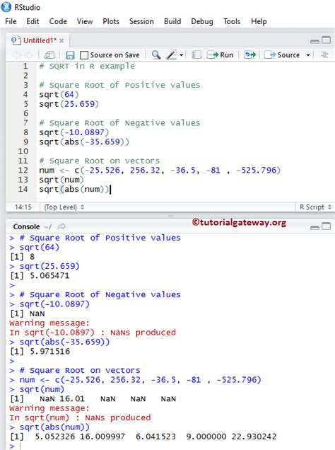 R Sqrt Function