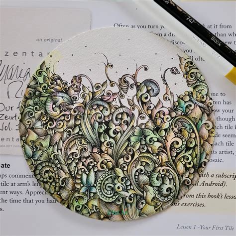 Zentangles Drawing Tips Tangled Colored Pencils Tutorials Magic Flowers Instagram Art