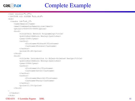 Web Databases And XML CSE Leonidas Fegaras XML Ppt Download