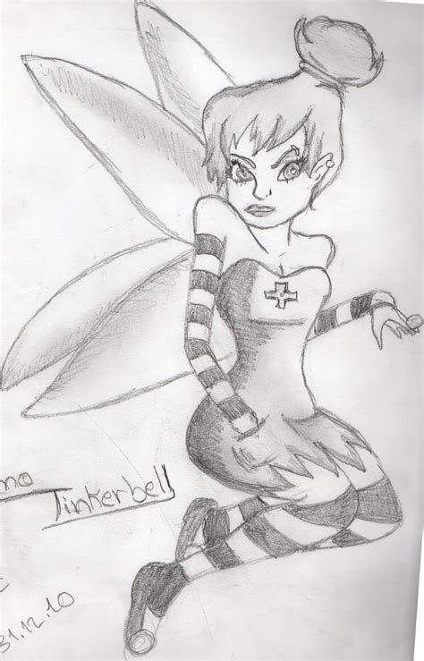 Emo Tinkerbell Drawing By Artcap Dragoart