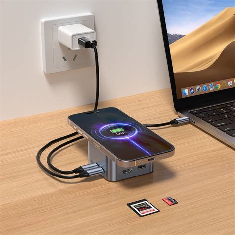 12 In 1 4K 60HZ Type C Multifunctional Wireless Charging Dock