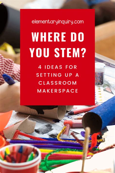 STEM Lab Ideas 4 Places To Set Up A Classroom Makerspace Elementary Inquiry