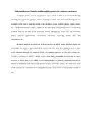 Difference Between Tangible And Intangible Products Docx Difference Between Tangible And