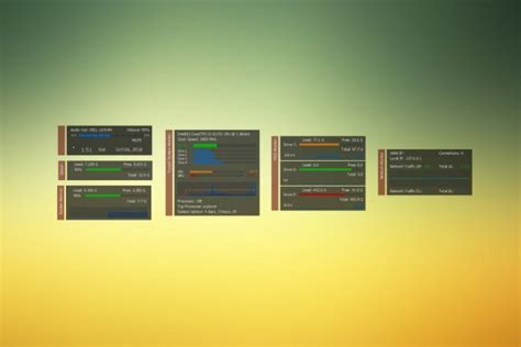Rainmeter System Monitoring Jesunderground