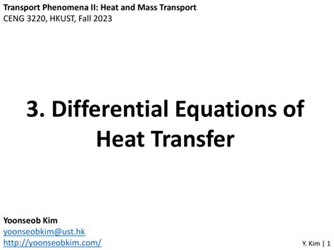 Ceng3220 3 Differential Equations Of Heat Transfer 4