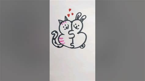 Rabbit Drawing By Very Easy Trick Shorts Youtubeshorts Drawing Youtube