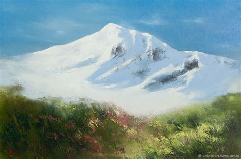 Горные пейзажи живопись - 42 фото