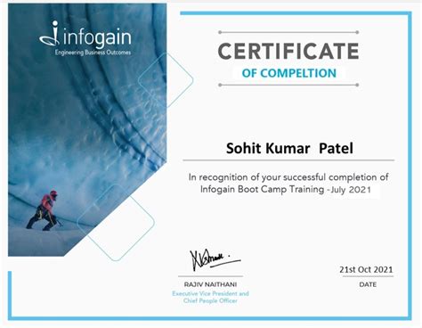 Sohit Patel On Linkedin Softwareengineer Learning Experience Training Infogain
