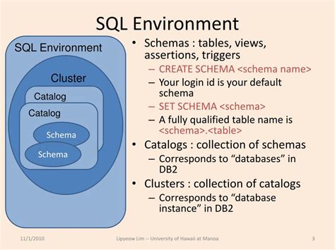 Ppt Ics 321 Fall 2010 Sql In A Server Environment I Powerpoint