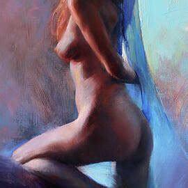 Nude On Red Painting By Anna Rose Bain Fine Art America
