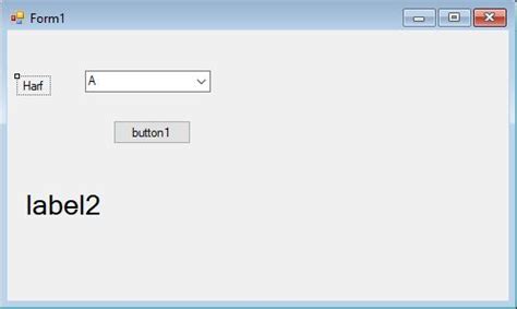 Gorsel Programlama ComboBox nesnesi içinden seçilen bir harfin alfabenin kaçıncı harfi