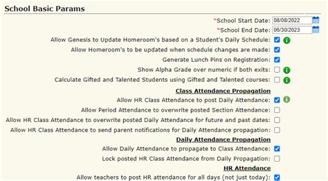Attendance Propagation Genesis Sis Support