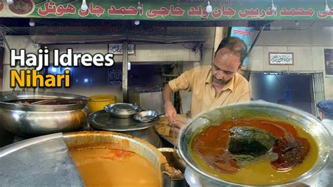 Haji Idrees Nihari 70 Years Old Nihari In Karachi Street Food Logger 🇵🇰 Youtube