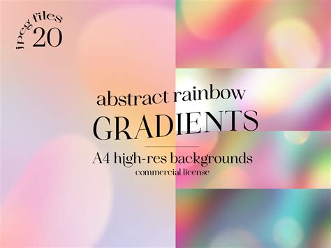Abstract Rainbow Gradient Backgrounds Graphic By The Two Designers · Creative Fabrica