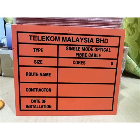 Tagging Cable Tm Orange Shopee Malaysia