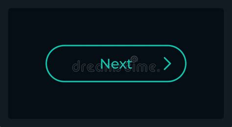 Hover Next Step Button Ui Element Template Stock Vector Illustration