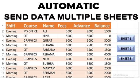 Automatically Transfer Data From One Sheet To Another In Excel Macro Advance Filter Data