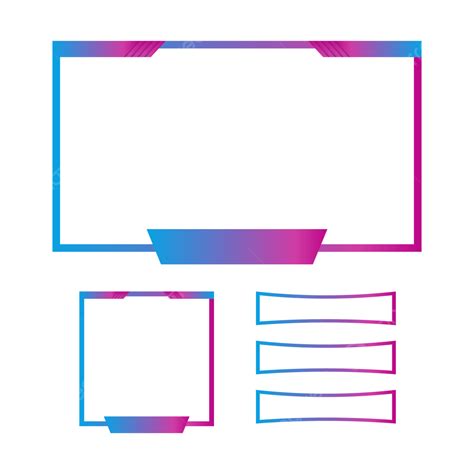 스트림 오버레이 세트 Png 이미지 스트림 오버레이 트위치 오버레이 Png 오버레이 트위치 Png 일러스트 및 벡터 에