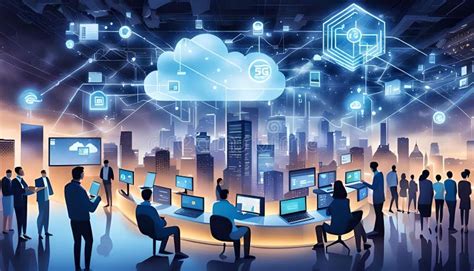 Cloud Computing Concept Generative Ai Stock Illustration Illustration Of Artificial Future
