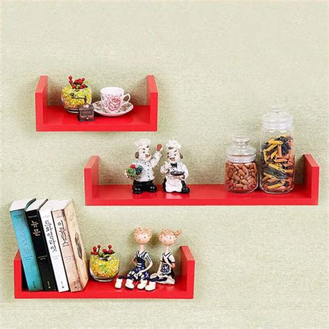 3 X U образные настенные полки плавающая настенная полка для хранения вещей стеллажи легкий вес